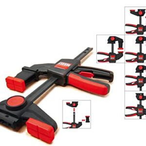 BESSEY EZR-SET, 6 In., One Hand Table/Track Clamp, Multi-Use