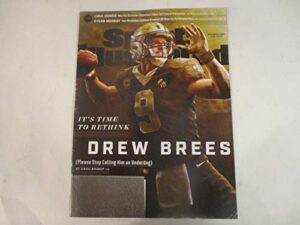 december 3, 2018 sports illustrated magazine (address label cut out) featuring drew brees - it's time to rethink*