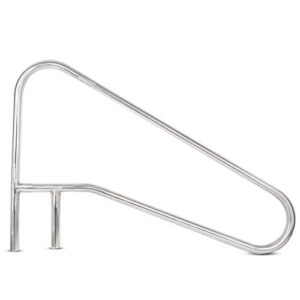 kuafu pool handrail grab rail 49.5"x35.5" swimming pool bend handle stair rail 300lbs load capacity for inground pool 304 stainless steel