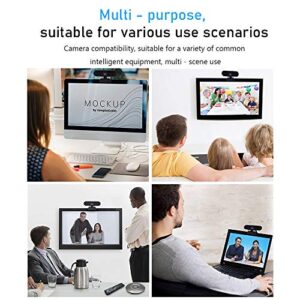 2021 Upgraded Webcam with Dual Microphone, 1080p FHD Pro Streaming USB Video Camera, Plug and Play, Privacy Cover, for Window Mac OS Computer, for Online Class, Conference, Gaming (Pro Webcam)