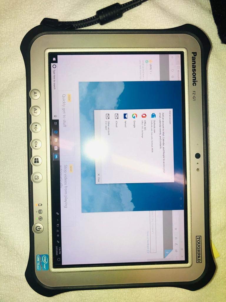 DGPS/4GLTE/FZ-G1J/MK3/ Intel Core i5-5300U 2.30GHz/8gb RAM/128GB SSD/WIFI/10.1 Inch Gloved Multi Touch LCD/Windows 10 Pro 64 bit/Web cam/USB 3.0/HDMI/panasonic toughpad Tablet/Rugged (Renewed)