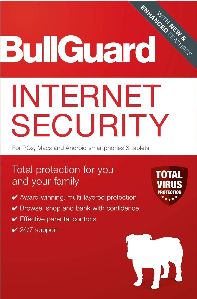 BullGuard | Internet Security 2020 | 5 Devices | 1 Year [PC/Mac Online Code]