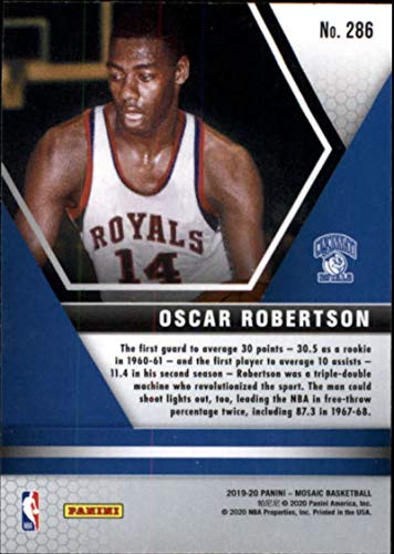 2019-20 Panini Mosaic #286 Oscar Robertson Cincinnati Royals NBA Basketball Trading Card