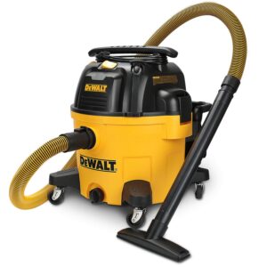 dewalt 9 gallon wet/dry vac, heavy-duty shop vacuum with attachments, 5 peak hp, with blower function, dxv09pa, yellow