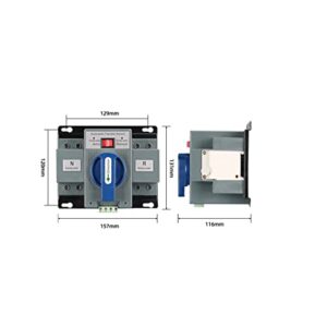 Ethedeal Dual Power Automatic Transfer Switch-enerator Changeover Switch- Electrical Selector Switches Dual Power Switch (2P 63A)