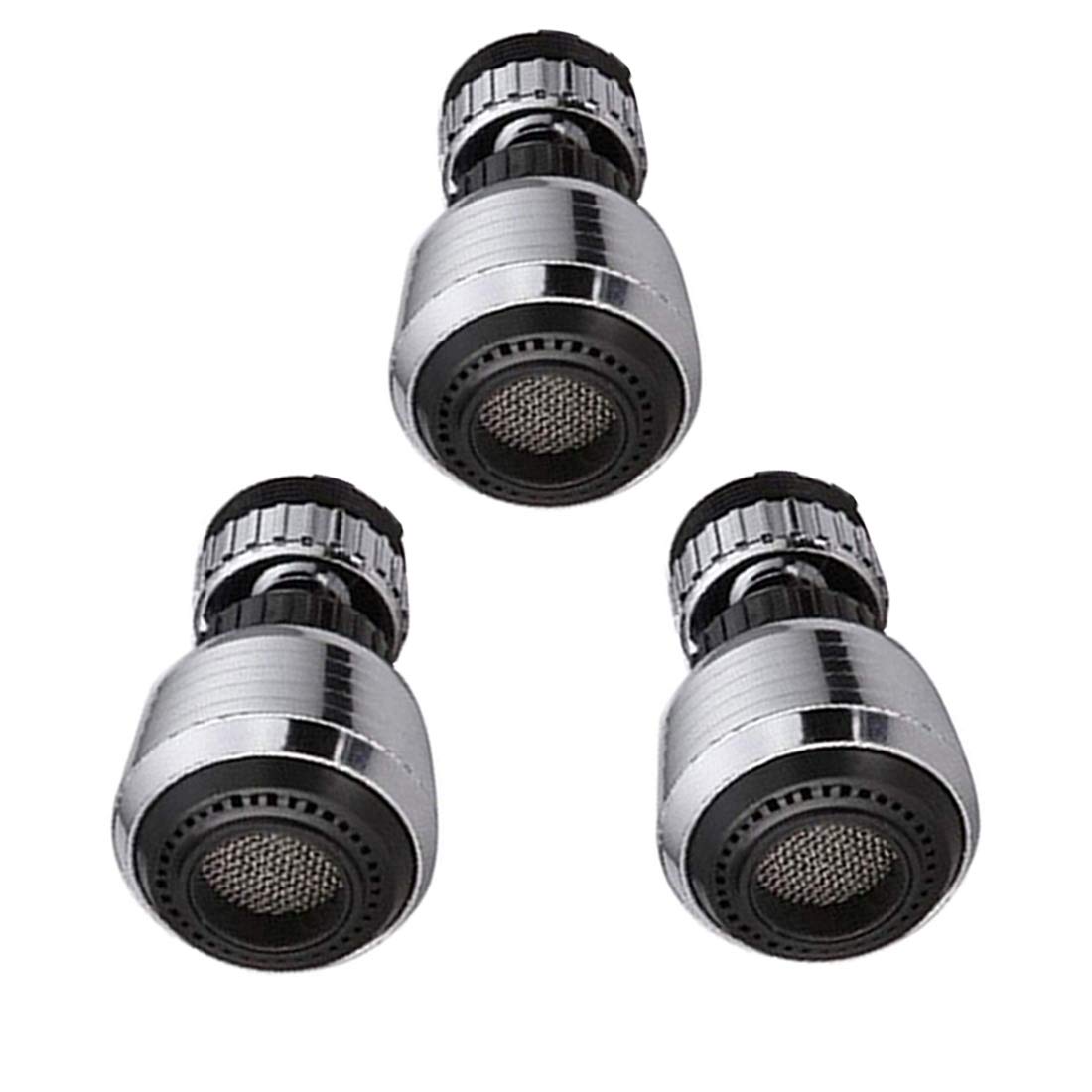 360 Rotate Swivel Water Saving Tap Aerator Diffuser Faucet Nozzle Filter Adapter 3pcs