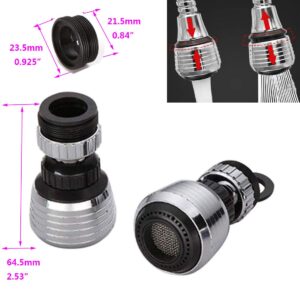 360 Rotate Swivel Water Saving Tap Aerator Diffuser Faucet Nozzle Filter Adapter 3pcs