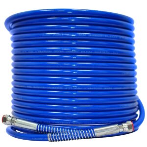 yamatic 50 ft. x 1/4 in. airless paint sprayer hose high pressure universal paint sprayer flexible fiber tube 3300 psi