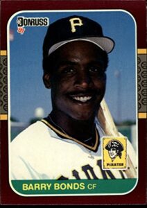 1987 donruss opening day #163b barry bonds rc - pittsburgh pirates (rc - rookie card) cor nm-mt mlb