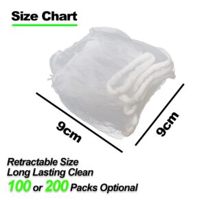 Disposable Mesh Sink Strainer Bags- 100 Pcs Kitchen Sink Strainer Trash Bag High Elasticity Sink Strainer Filter Mesh Bag for Collecting Kitchen Food Waste Leftover Garbage Kitchen Sink