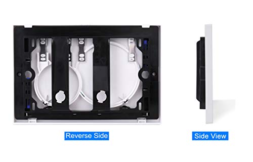 Dual-Flush Actuator Plate for Concealed Cisterns Alpine White Compatible with Geberit 115.770.11.5