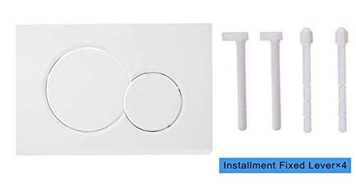 Dual-Flush Actuator Plate for Concealed Cisterns Alpine White Compatible with Geberit 115.770.11.5