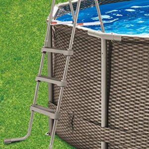 Summer Waves 14ft x 36in Wicker Metal Frame Pool Set