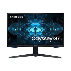 samsung 32” odyssey g7 series wqhd (2560x1440) curved gaming monitor, 240hz, 1ms, hdmi, g-sync, freesync premium pro, lc32g75tqsnxza