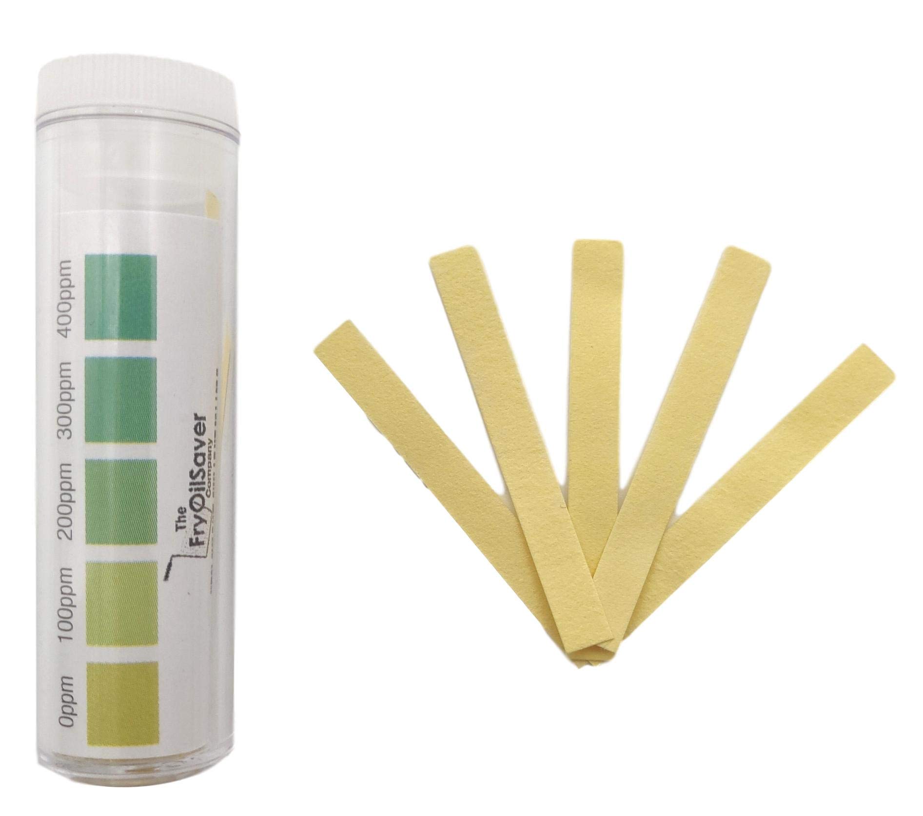 FryOilSaver Co, Restaurant Sanitizer Test Kit, Quat Sanitizer Strips and Chlorine Strip Testing Kit, 0-200ppm Quat Strips and 0-400ppm Chlorine Strips, 2 x Vial of 100 Strips