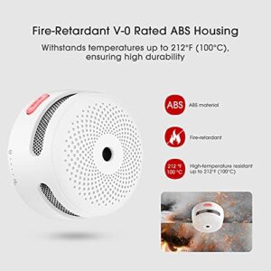 X-Sense Wireless Interconnected Smoke Detector Battery Powered Fire Alarm with Over 820 feet Transmission Range, XS01-WR Link+, 6-Pack