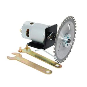 chancs 775 motor dc 12v/24v table saw kit high power torque circular saw with saw blade chuck and saw blade