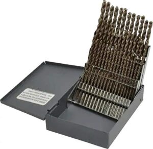 topline drill bit set #1 - #60 8% m42 cobalt 60pcs