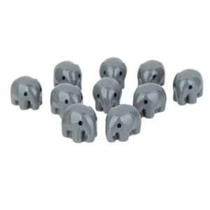 10pcs miniature grey elephant fairy garden moss micro landscape bonsai decor craft