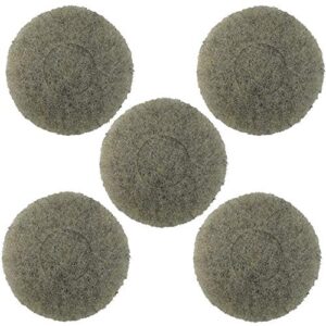 norton ultra grizzly hog's hair pad - 7 3/4 inch diameter - pack of 5