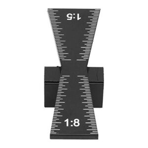 dovetail marker aluminum alloy dovetail gauge woodworking joints marking jig ruler for cork, hardwood and other types of wood (1:5 1:8)