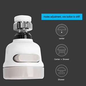 Faucet Sprayer, Kitchen Tap Head 360° Rotatable Faucet Spray Head Tap, Water Saving Sink Faucet Aerator Splash Filter Nozzle, Adjustable Water Filter Tap for Home Kitchen Bathroom