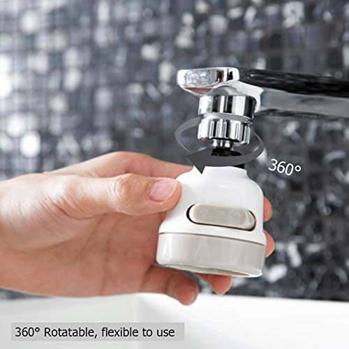 Faucet Sprayer, Kitchen Tap Head 360° Rotatable Faucet Spray Head Tap, Water Saving Sink Faucet Aerator Splash Filter Nozzle, Adjustable Water Filter Tap for Home Kitchen Bathroom