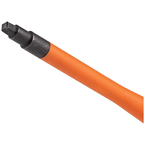 Klein Tools 6946INS 1000V Slim Tip Insulated Screwdriver, 6-Inch Round Shank, #2 Square Tip, Cushion Grip Handle