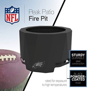 Blue Sky Outdoor Living NFL New England Patriots 24" Steel Smokeless Peak Patio Fire Pit, Black