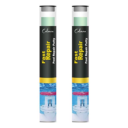 Calvana (2-Pack) 4-oz All Purpose Epoxy Putty Stick | Pool Patch, Pool Bounding Kit – A Quick and Permanent Repair Solution for Pool Light, Pool Tile, Skimmer, and Plumbing leaks – Work Like Magic