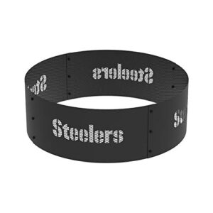 blue sky outdoor living fr361208-steelers round ring fire pit, steelers