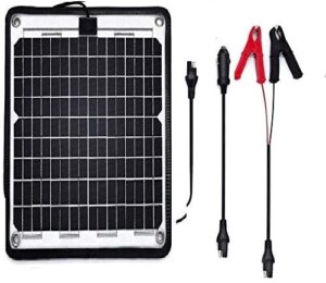 solarenz trolling motor battery charger 10w 24vbattery charger trickle solar charger, travel trailer, boats、rv & marine solar panel, monitoring buoys self regulating-no experience plug & play design