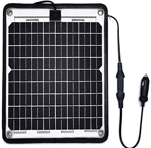 SolarEnz Trolling Motor Battery Charger 10W 24VBattery Charger Trickle Solar Charger, Travel Trailer, Boats、RV & Marine Solar Panel, Monitoring Buoys Self Regulating-No Experience Plug & Play Design