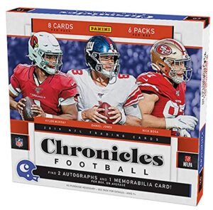 2019 panini chronicles nfl football hobby box (6 pks/bx)