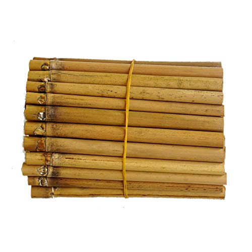 IA Crafts Bamboo Tubes, for Mason Bees, Natural Bamboo Bee Nest, Easy to Split for Cocoon Harvest, 5.9" Long and 0.27"-0.4" Inner Diameter (0.75)