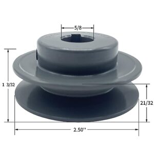 CMFG AK25-5/8 Bored-to-Size V Belt Sheaves 2.55" OD, 5/8" Bore,Cast Iron, AK Pulley, Single Groove for"4L" or"A" Belt