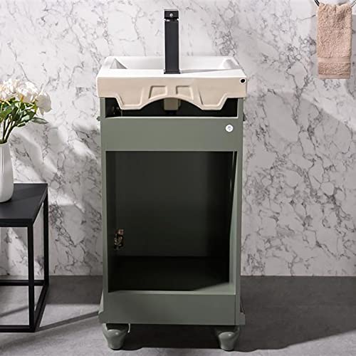 Legion Furniture Indoor Home Decorative Bathroom/Washroom/Kitchen 18" Pewter Green Sink Vanity