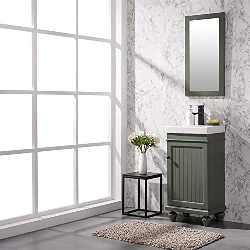 Legion Furniture Indoor Home Decorative Bathroom/Washroom/Kitchen 18" Pewter Green Sink Vanity