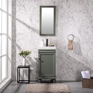 Legion Furniture Indoor Home Decorative Bathroom/Washroom/Kitchen 18" Pewter Green Sink Vanity