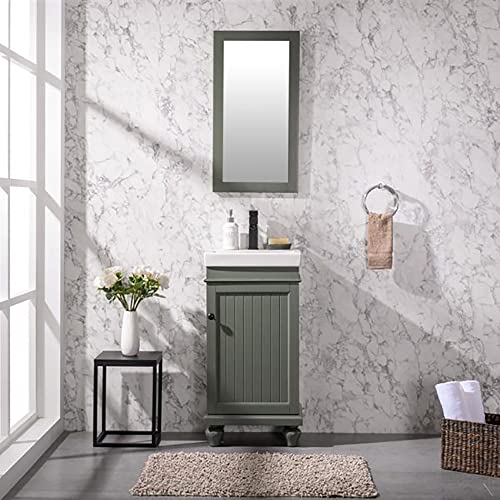 Legion Furniture Indoor Home Decorative Bathroom/Washroom/Kitchen 18" Pewter Green Sink Vanity