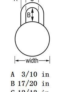 Fu Volante Locker Lock, Standard Dial Combination Lock, 2 in. Body, Each Lock with Different Code, Keyless Padlock, Great for School, Employee, Gym&Sports Locker, Case, Toolbox, Fence-Pack of 24