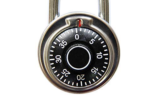 Fu Volante Locker Lock, Standard Dial Combination Lock, 2 in. Body, Each Lock with Different Code, Keyless Padlock, Great for School, Employee, Gym&Sports Locker, Case, Toolbox, Fence-Pack of 24