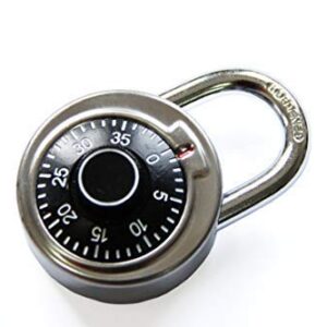 Fu Volante Locker Lock, Standard Dial Combination Lock, 2 in. Body, Each Lock with Different Code, Keyless Padlock, Great for School, Employee, Gym&Sports Locker, Case, Toolbox, Fence-Pack of 24