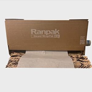 Ranpak WrapPak Ex 750 feet expandable honeycomb cushion wrap, recyclable packing paper, eco-friendly kraft paper cushioning, made in USA