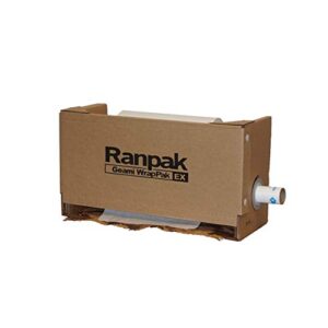 ranpak wrappak ex 750 feet expandable honeycomb cushion wrap, recyclable packing paper, eco-friendly kraft paper cushioning, made in usa