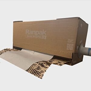 Ranpak WrapPak Ex 750 feet expandable honeycomb cushion wrap, recyclable packing paper, eco-friendly kraft paper cushioning, made in USA