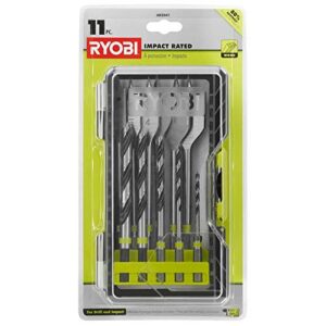 ryobi ar2041 wood drilling set (11-piece)