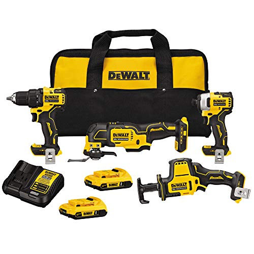 Dewalt DCK489D2 ATOMIC 20V MAX Brushless Lithium-Ion Cordless 4-Tool Combo Kit (2 Ah)