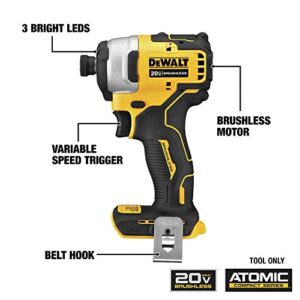 Dewalt DCK489D2 ATOMIC 20V MAX Brushless Lithium-Ion Cordless 4-Tool Combo Kit (2 Ah)