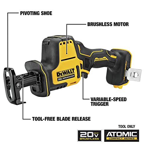 Dewalt DCK489D2 ATOMIC 20V MAX Brushless Lithium-Ion Cordless 4-Tool Combo Kit (2 Ah)